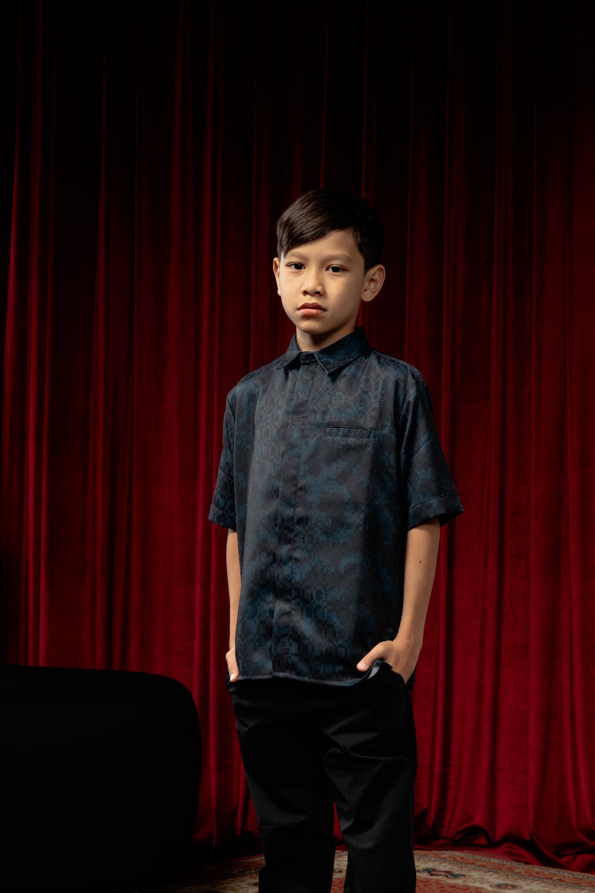 Nadir Kemeja Anak - Raya Collection - Noir Floral Edition ...